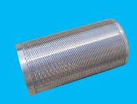 China Wedge Slot Tubes 25-500 Micron V Wire Filter Screen 19mm-4000mm Diameter for sale
