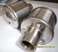 China Stainless Steel Wedge Wire Screen Nozzle Single Tube Type 0.25-0.5mm Slot for Water Filtration for sale