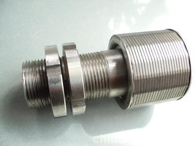 China Titanium 82mm Double Head Wedge Wire Johnson Screen Nozzle M32 for Mixed Bed Filter for sale