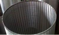 China Wedge Wire Screen Cylinder Johnson Wire Cylindrical Screen 0.1-10mm Slot 100-1500mm Diameter for sale
