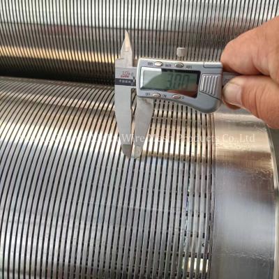 China 10-3/4 inch 273mm Stainless Steel Wire Wrapped Continuous Slot Well Screen 1.5mm Slot for sale
