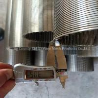 China Stainless Steel Continuous Slot Water Well Screen Pipe 4-20 inch OD 0.5-1.5mm Slot for sale