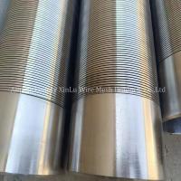China Stainless Steel Continuous Slot Water Well Screen Pipe 4-20 inch OD 0.5-1.5mm Slot for sale