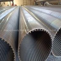 China Stainless Steel Continuous Slot Water Well Screen Pipe 4-20 inch OD 0.5-1.5mm Slot for sale