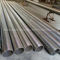 China Stainless Steel Continuous Slot Water Well Screen Pipe 4-20 inch OD 0.5-1.5mm Slot for sale