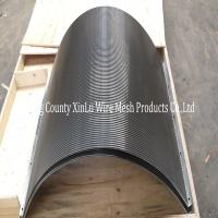 China Wedge Wire Wrapped Continuous Slot Rotary Drum Screen Mesh 0.25-2mm Slot 117-426mm OD for sale