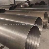 China Stainless Steel Rotary Drum Screen Wedge Wire Filter for Wastewater Treatment 0.9-2m Diameter for sale