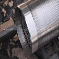 China Polished V Wire Continuous Slot Sand Control Screen Tube FOTI Flow Wedge Wire #118 for sale