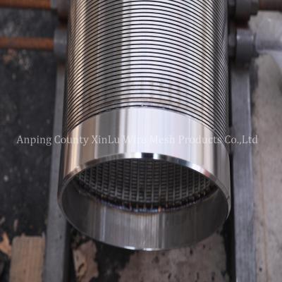 China V Wire Strainer Pipe Wedge Wire Johnson Continuous Slot Screen Sand Control Well Filter 0.020 inch Slot 304 Stainless Steel for sale