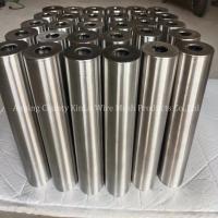 China Stainless Steel V Wire Wrapped Continuous Slot Johnson Strainer Tube 10-3/4 inch Bevel Plain End for sale