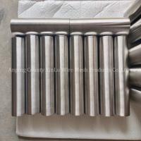 China Stainless Steel V Wire Wrapped Continuous Slot Johnson Strainer Tube 10-3/4 inch Bevel Plain End for sale