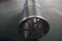 China Wedge Wire Cone Screen Cylinder 304 Stainless Steel Rotary Drum Filter Basket for sale