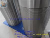 China Stainless Steel Wedge Wire Wrapped Screen Cone Drum Johnson Filter Basket Rotary Drum Screen 0.5mm Slot for sale