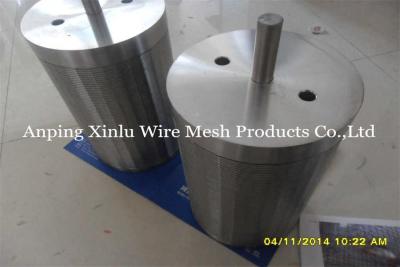 China Wedge Slot Tubes 25-500 Micron V Wire Filter Screen 19mm-4000mm Diameter for sale