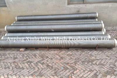 China Stainless Steel Wedge Wire Well Screen Pipe 0.1mm Slot Continuous Vee Slot Tube for sale