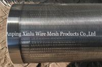 China Johnson Wedge Wire Wrapped Continuous Slot Strainer Pipe 304 Stainless Steel 2 inch 6m Length for sale
