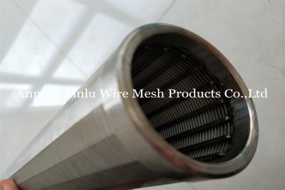 China 304L Stainless Steel Wedge Wire Continuous Slot Screen Pipe 10ft Length 0.1-30mm Slot for sale