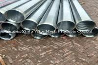 China 304/316L Wedge Wire Johnson Screen Pipe 10ft 20ft Point Welding Slot Size 0.1-30mm for sale