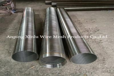 China 304L 316 Wedge Wire Spiral Continuous Slot Well Screen Tube Full Welding 10ft 20ft for sale
