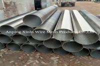 China 304 316 Stainless Steel Wedge Wire Screen Pipe Thread Male Female 0.1-30mm Slot for sale