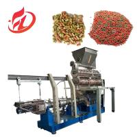 China Automatic Floating Catfish Tilapia fish feed extruder food making machine pellet processing equipment plant for sale