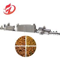 China Twin Screw Extruder Full Production Line Dry wet pet dog food  processing machine for sale