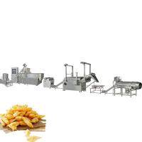 China Crispy fried corn flour chips snacks salad bugles extruder machine production line for sale