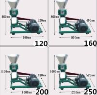 China 4KW animal feed+processing+machines chicken feed making machine feed pellet machine for sale