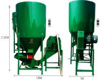 China Household vertical 300 kg 500 kg 1000 kg feed machine  mixer  crusher for sale