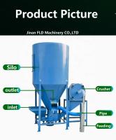 China Household vertical 300 kg 500 kg 1000 kg feed machine  mixer  crusher for sale