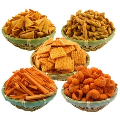 China Corn Bugles Pellets Fried Chips Snacks Food Machine Production Line Bugles Making Extruder Machine Small Frying Crispy 3d CE FLD for sale