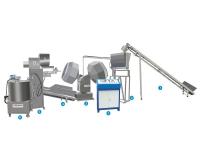 China Corn Bugles Pellets Fried Chips Snacks Food Machine Production Line Bugles Making Extruder Machine Small Frying Crispy 3d CE FLD for sale