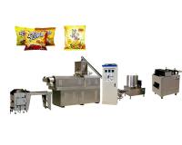 China Corn Bugles Pellets Fried Chips Snacks Food Machine Production Line Bugles Making Extruder Machine Small Frying Crispy 3d CE FLD for sale