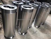 China 70 extruder Twin screw food extruder front barrel Double screw extruder barrel spare parts for sale