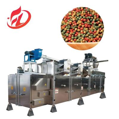 China Aquatic twin screw extruder Floating fish feed pellet production line mill machine for sale