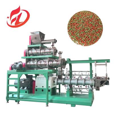 China Factory 2t/h 3t/h Automatic Aquatic floating Fish feed Making Extruder Manufacturing Machinery line for sale