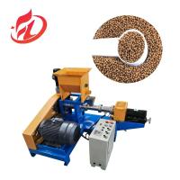 China Small animal floating fish feed pellet making extruder machine Pet food making pellet machine price for sale