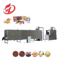 China New design Breakfast cereal Processing Machine Snack Breakfast Cereal Extruder Production Line for sale