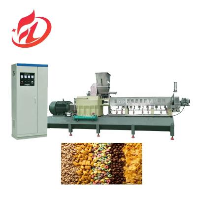 China Corn Flakes Breakfast Cereal Food Extruder Machine with Stainless Steel Materials for sale