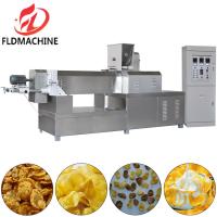 China Stainless Steel Breakfast Cereal Corn Flakes Food Extruder Production Machine Line for sale
