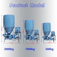 China Simple chicken feed making machine feed mix animal food plant poultry feed grinder and mixer for small farm for sale