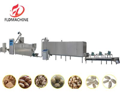 China Automatic Textured Vegetable Soy Bean Meat Chunk Nugget Making Extruder for Products for sale