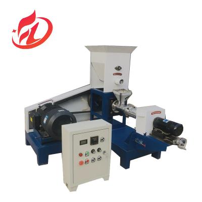 China Floating Fish Feed Mill Pellet Making Extruder with 60mm Screw Diameter and Carbon Steel for sale