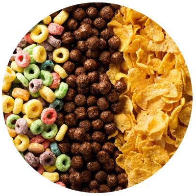China 1500 KG Gear Core Components Breakfast Cereal Extruder Machine for Corn Flakes Making for sale