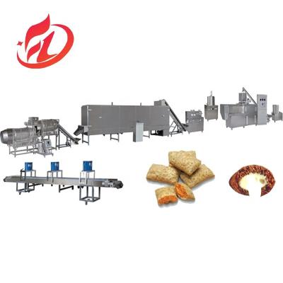 China Automatic Inflating Sweet Industrial Puffed Production Line Core Filled Snack Food Making Machine for sale
