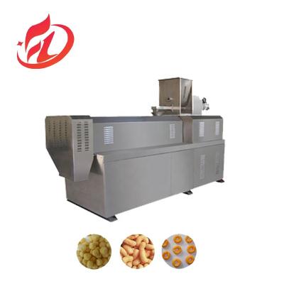 China Gas Powered Puffed Corn Snaks Food Making Extruder 150 Kg/h for Snack Production for sale