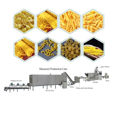 China Automatic Electric industrial pasta making machine italy Macaroni Pasta Extruder Production Line for sale