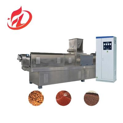 China Automatic floating fish feed extrusion plant with PLC control and 1-8mm pellet size for sale