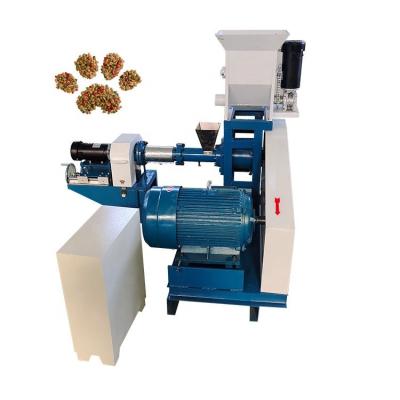 China 60-80kg/h Dry Type Single Screw Floating Fish Feed Extruder Machine Plant for Tilapia Feed for sale