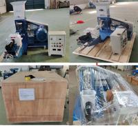 China 50-80kg/h Food grade dry dog food make machine floating fish feed extruder for sale